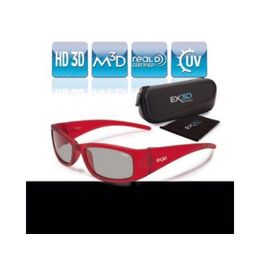 Hama 3D-Brille Kinder 3D Brille Passiv Polfilterbrille Kids Rot