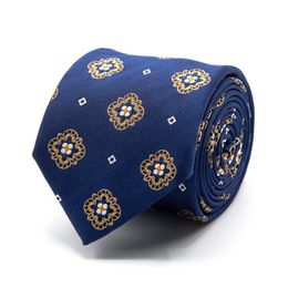 BGENTS Krawatte Seiden-Jacquard Krawatte mit geometrischem Muster Breit (8cm)