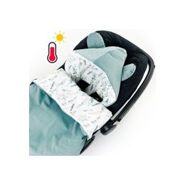 Einschlagdecke Baby Fußsack Schlafsack für Babyschale Übergang Herbst leicht wattiert
