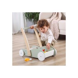 LeNoSa Lauflernwagen PolarB Holz Lauflernhilfe • Baby Walker Mint