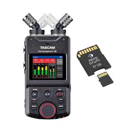 TASCAM Portacapture X6 Audio-Recorder Digitales Aufnahmegerät (mit Speicherkarte)