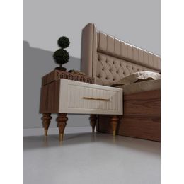 JVmoebel Nachttisch Holz Nachttisch Konsolen Tische Braun Schlafzimmer Möbel (Nachttisch)