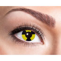 Eyecatcher Farblinsen Radioactive Kontaktlinsen. Gelbe Motivlinsen Farblinsen