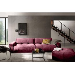 KAWOLA 3-Sitzer PALACE, Big Sofa mit Sitztiefenverstellung Velvet versch. Farben