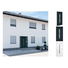vidaXL Zimmertür Haustür Hauseingangstür Anthrazit 98x208 cm PVC