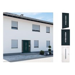 vidaXL Zimmertür Hauseingangstür Haustür Anthrazit 108x200 cm PVC