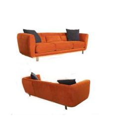 JVmoebel 4-Sitzer Oranger Viersitzer Designer Wohnzimmer Sofa Luxus Sitzmöbel