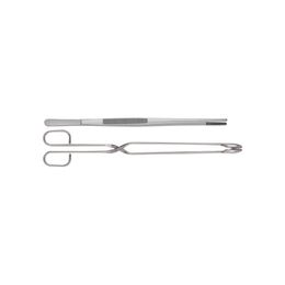 Universalmesser Grillbesteck 2-teilig Zange 38 cm Pinzette 30 cm