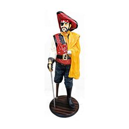 JVmoebel Skulptur Pirat Figur Design Skulptur Karibik Piraten Garten Deko 185cm