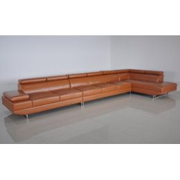 JVmoebel Ecksofa XXL Loung Dream Sofa Couch Polster Sitz Wohnlandschaft Leder Ecke +USB