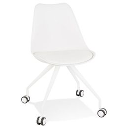 KADIMA DESIGN Bürostuhl OSEA Modern Stuhl Textile Weiss (white) 60 x 60 x
