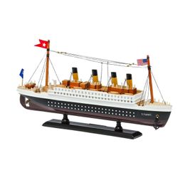 aubaho Modellboot Modellschiff Titanic Modell Schiff Holz 35cm Maritime Dekoration kein