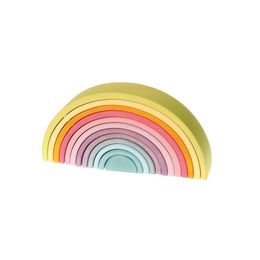 GRIMM´S Spiel und Holz Design Spielbausteine Großer Regenbogen Pastell mit 12 Teilen