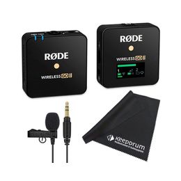 RODE MICROPHONES Mikrofon Rode Wireless GO II Single mit Lavalier GO mit Tuch