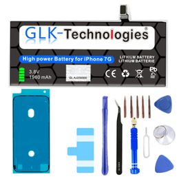 GLK-Technologies Verbesserter Ersatz Akku für iPhone 7 mit Öffnungswerkzeug Smartphone-Akku 1960 mAh (3