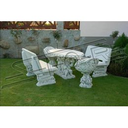 JVmoebel Skulptur Bank Garten Design Terrasen Möbel Bänke Außen Römische