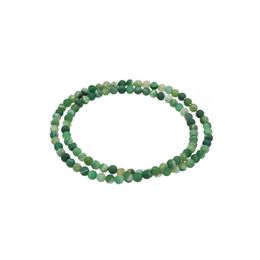 Bella Carina Perlenkette lange Kette mit Achat grün 80 cm Länge geschlossen
