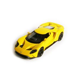 Welly Modellauto FORD GT 2017 12cm Metall Modellauto Modell Auto Metall Spielzeugauto Kinder Geschenk 16 (Gelb)