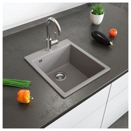 Bergstroem Küchenspüle Granitspüle Einbauspüle+Siphon VENEDIG Grau