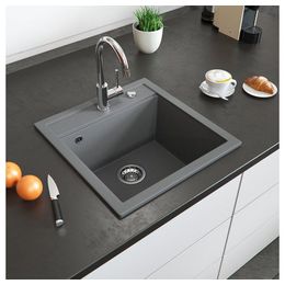 Bergstroem Küchenspüle Granitspüle Einbauspüle 490x500mm TESA Grau