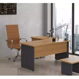 JVmoebel Eckschreibtisch Eckschreibtisch Arbeitszimmer Design Büromöbel Holz Tisch Office (1-St)
