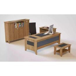 JVmoebel Schreibtisch Schreibtisch Tisch Möbel Schrank Aktenschrank Couchtisch Möbel Set (3-St.