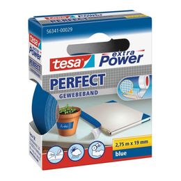 Tesa Klebeband Tesa® extra Power® Perfect 56341 Gewebeband blau 19mm x 2