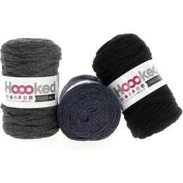 Hoooked Ribbon XL Garn 3 Stück Bundel Textilgarn DIY Häkelwolle