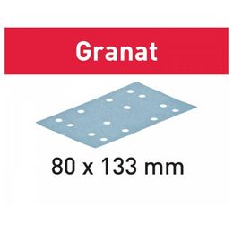 FESTOOL Schleifscheibe Schleifstreifen STF 80x133 P80 GR/10 Granat (497128)