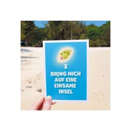 Bow & Hummingbird Postkarte Postkarte Einsame Insel