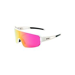 YEAZ Sportbrille SUNWAVE sport-sonnenbrille creme white/pink