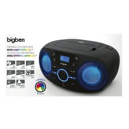 Big Ben Interactive BigBen tragbarer CD Player CD61 schwarz USB MP3 FM Radio AUX-IN AU363166 CD-Player