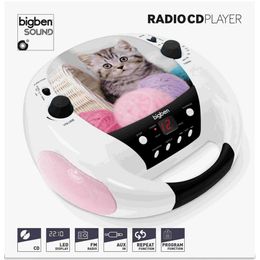 Big Ben Interactive BigBen tragbarer CD Player CD52 Cats III Katzen mit FM Radio AUX-IN AU358735 CD-Player