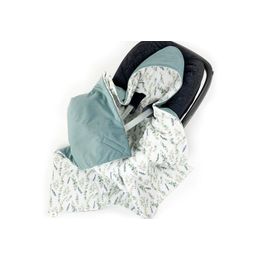 Einschlagdecke Babyschale Autositz mit Klettverschluss HERBST WINTER warm wattiert