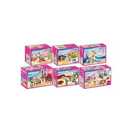 Playmobil® Spielbausteine 70206-07-08-09-10-11 Dollhouse 6er Set Alle Zimmer