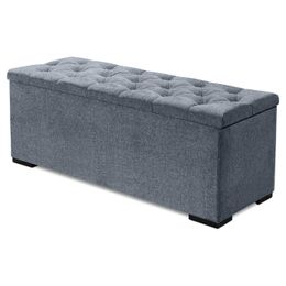 SANSIBAR Living Truhe Truhe SANSIBAR ITZEHOE (BHT 140x52x50 cm) BHT 140x52x50 cm blau