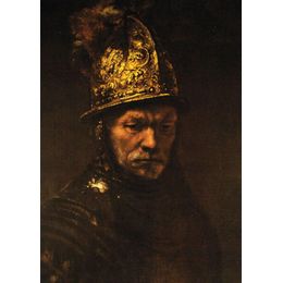 Postkarte Kunstkarte Rembrandt "Der Mann mit dem Goldhelm"