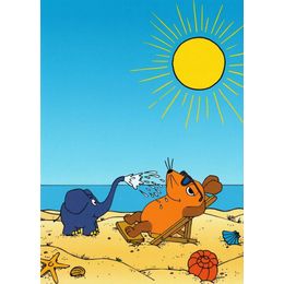 Postkarte "Sendung mit der Maus: Strand"