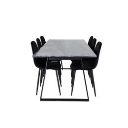 ebuy24 Essgruppe EstelleBLBL Essgruppe Esstisch schwarz