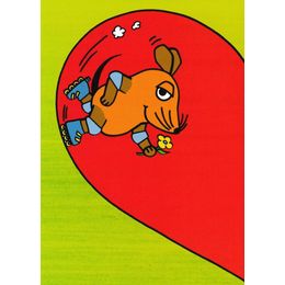 Postkarte "Sendung mit der Maus: Starschnitt Herz I"