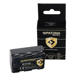 Patona Protect Akku für Sony Alpha 7 III 7R 6600 Alpha 9 Kamera-Akku NP-FZ100 2250 mAh
