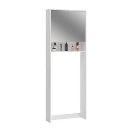 möbelando möbelando Badezimmerspiegelschrank Roca (BxHxT: 68x189x20 cm) in weiß mit 2 Türen und 3 Fächern