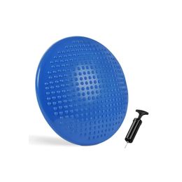 MSPORTS® Stabilisations-Therapiegerät Ballsitzkissen inkl. Pumpe und Übungsposter ca. 32 cm Durchmesser