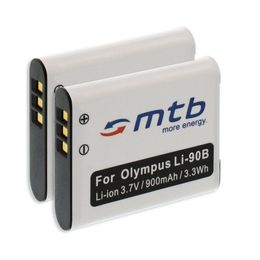 mtb more energy [BAT-360 - Li-Ion] Kamera-Akku kompatibel mit Akku-Typ Olympus Li-90b 1100 mAh (3
