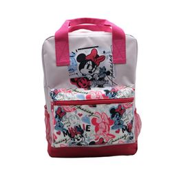 Disney Minnie Mouse Kinderrucksack Große Tasche Disney Minnie Mouse 42cm Rucksack Tragetasche für Kinder
