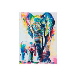 VBS Malvorlage Malen nach Zahlen Elefanten
