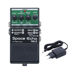 BOSS BY ROLAND E-Gitarre Boss RE-2 Space Echo Effektpedal mit Netzteil