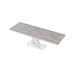 designimpex Esstisch Design Tisch HEN-111 Grau Beton