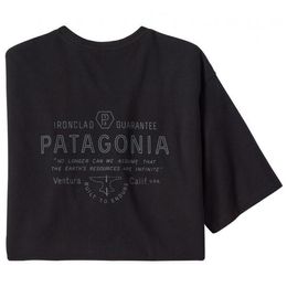 Patagonia - Forge Mark Responsibili-Tee - T-Shirt Gr S schwarz