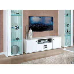 JVmoebel TV-Schrank rtv tv Sideboard Tisch Fernseh Schrank Tisch Design Neu Weiß 160 cm